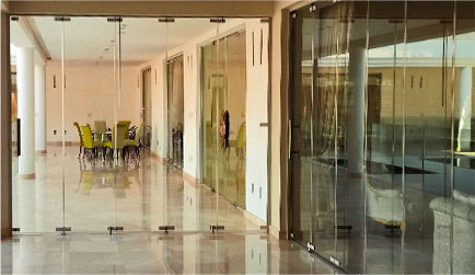 Glass Stacking: Efficient Folding Sliding System in Mauritius